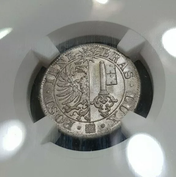 NGC Switzerland MS 65 Geneva 1840 5 Centimes Coin Unc Silver Full ...
