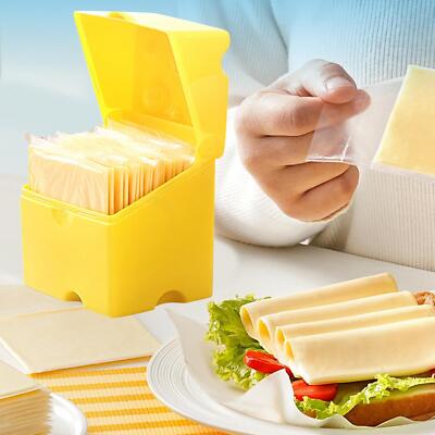 Flip Cover Cheese Box Supplies Easy to Clean Portable Cheese Slice ...