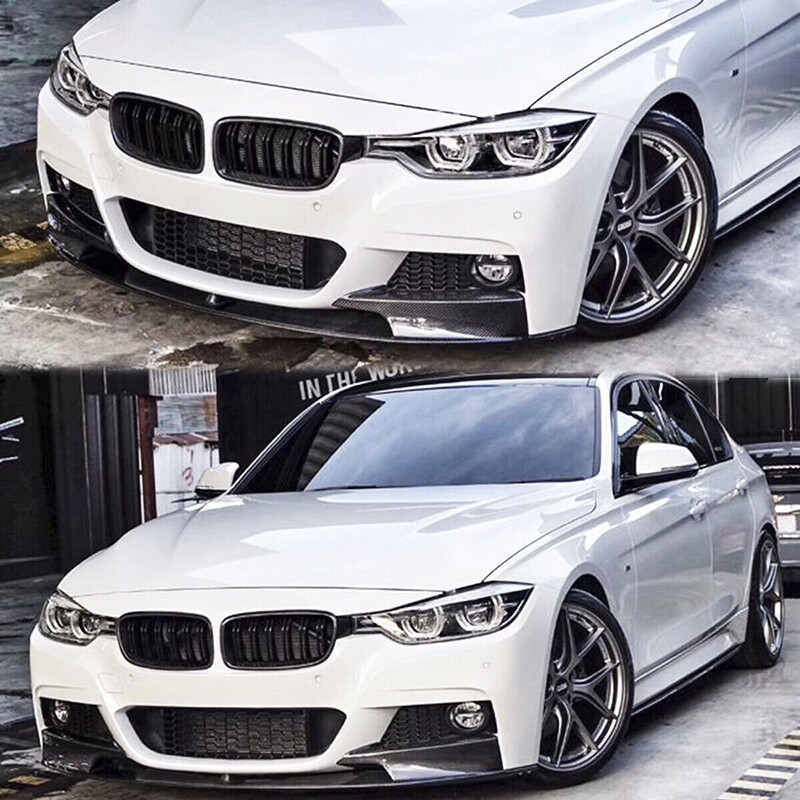Fits 2012-18 BMW F30 F31 M Sport PM-Style Carbon Fiber Front Bumper Lip ...