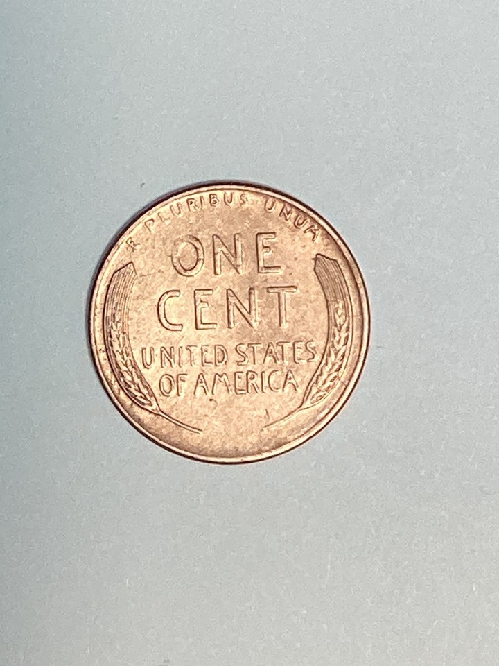 1958-D Lincoln Wheat Cent Circulated Extremely Fine Coin Rim Error "L ...