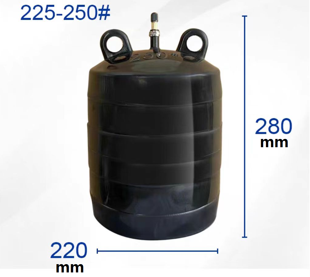 50-600mm Pipe Natural Rubber Drain Air Bag Inflatable Bung Stop Plug ...