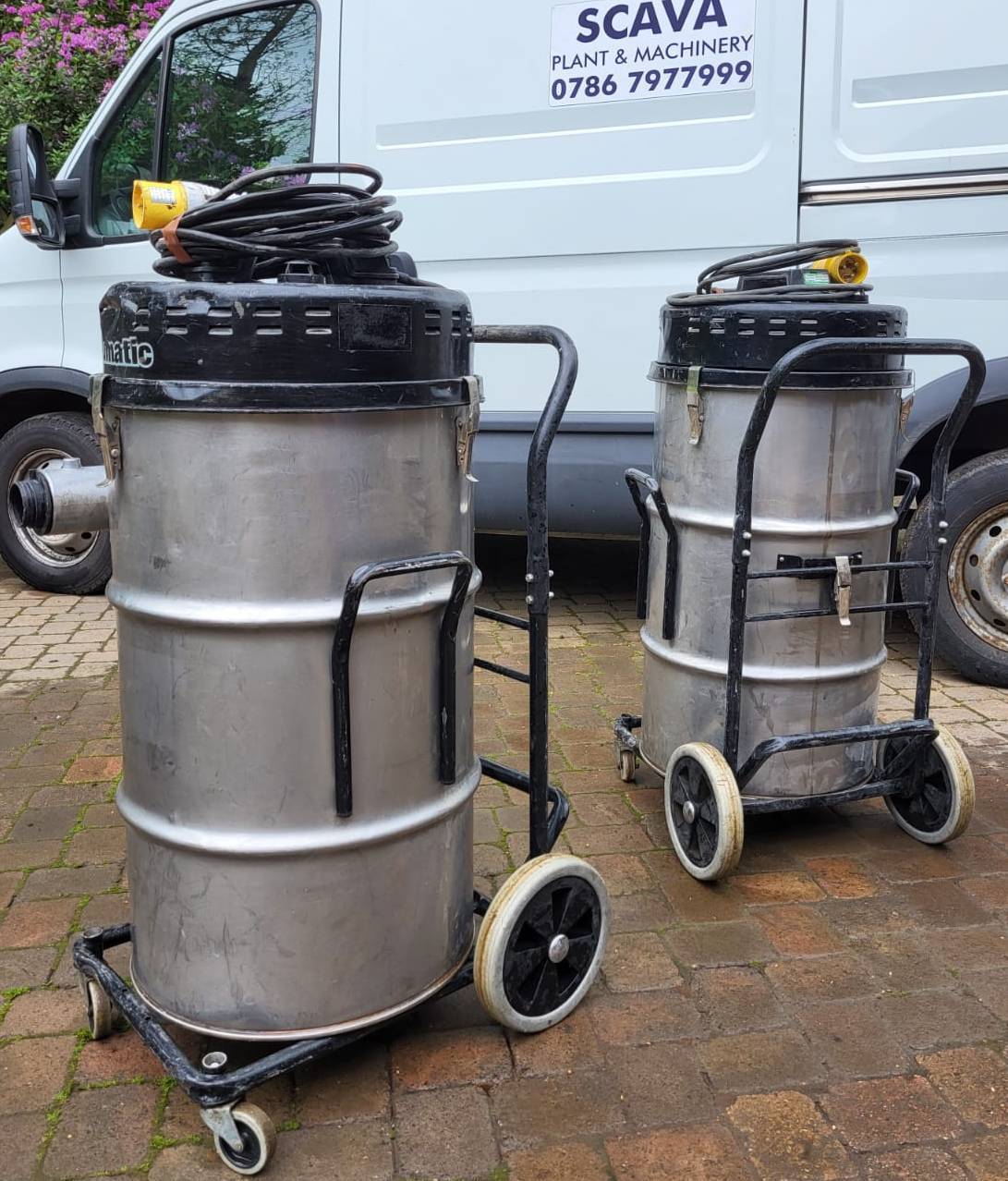 Numatic NTT2003 3 motor Vacuum stainless steel bin dust Extractor Vac ...