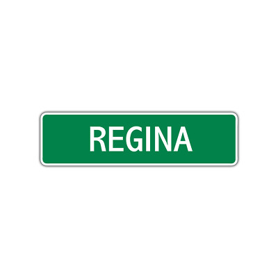 Regina Girls Name Letter Printed Label Art Decor Novelty Aluminum Metal ...