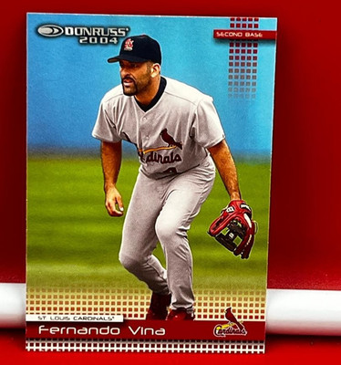 2004 Donruss Collector Baseball Trading Card Cardinals Ferando Vina ...