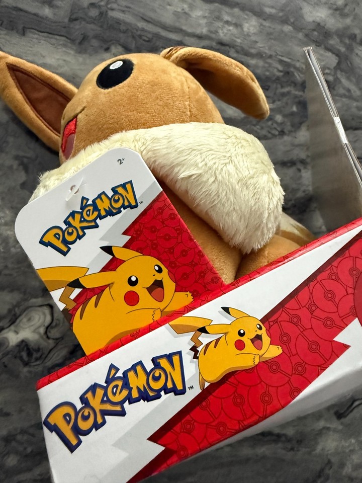 Pokémon Eevee Plush - 12-Inch Soft Plush Pokemon TCG Nintendo ...