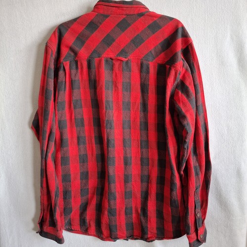 Legendary Whitetails Mens XLT Tall Shirt Red Button Flannel Heavy Long ...