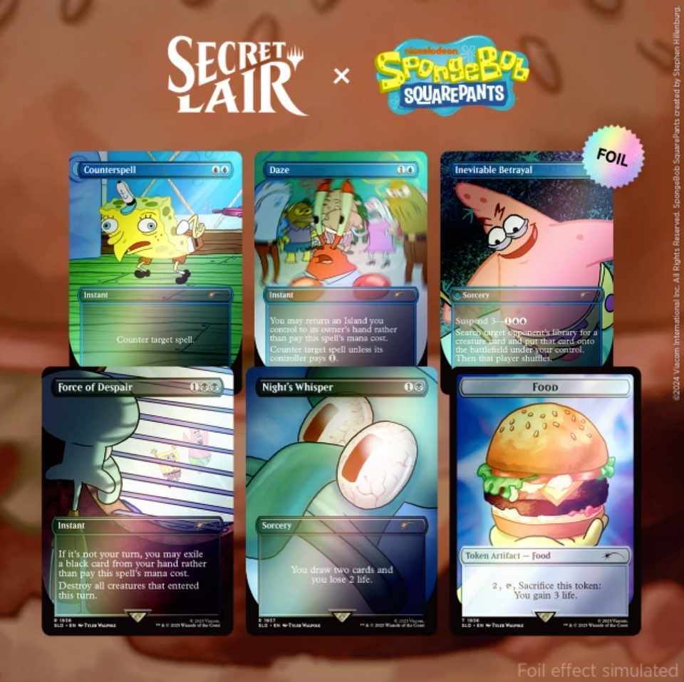 MTG Secret Lair x SpongeBob SquarePants: Internet Sensation - Rainbow ...