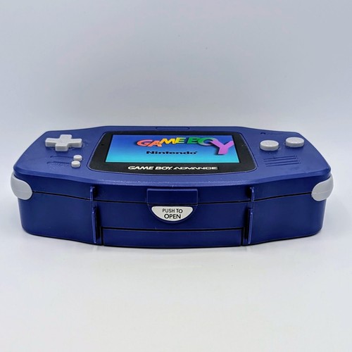 RARE Game Boy Advance Hard Shell Carrying Case 2002 ALS - Indigo Purple ...