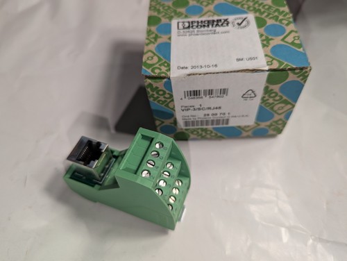 NEW GENUINE PHOENIX CONTACT VIP-3/SC/RJ45 VARIOFACE MODULE 2900701 MADE ...