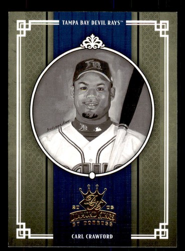 2005 Donruss Diamond Kings Black and White #221 Carl Crawford Devil ...