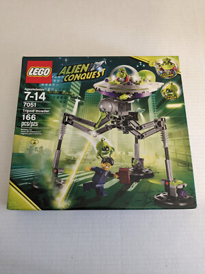 Lego 7051 Alien Conquest Tripod Invader w/ Alien Trooper & Clinger MIB ...