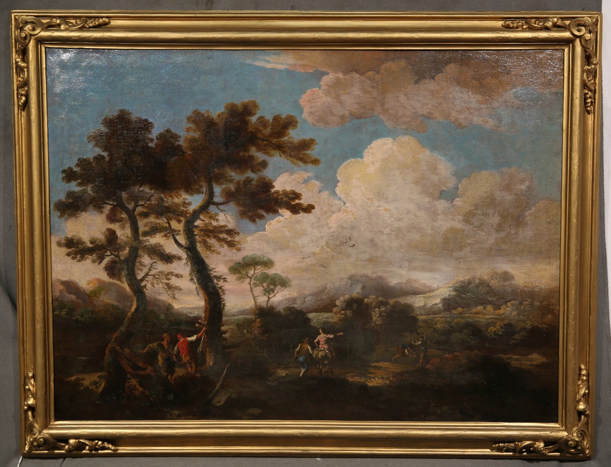 Rococo Painting Landscape French Provence Oil Painting Rustic