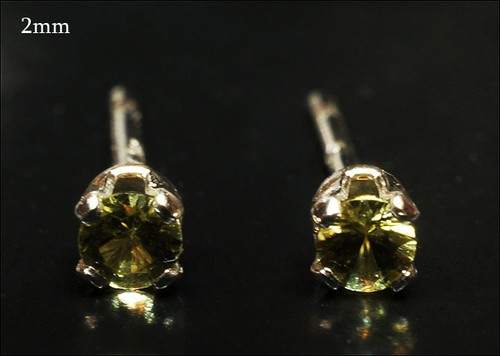 Extraterrestrial Peridot Earrings - From a Pallasite Meteorite - 2mm | eBay