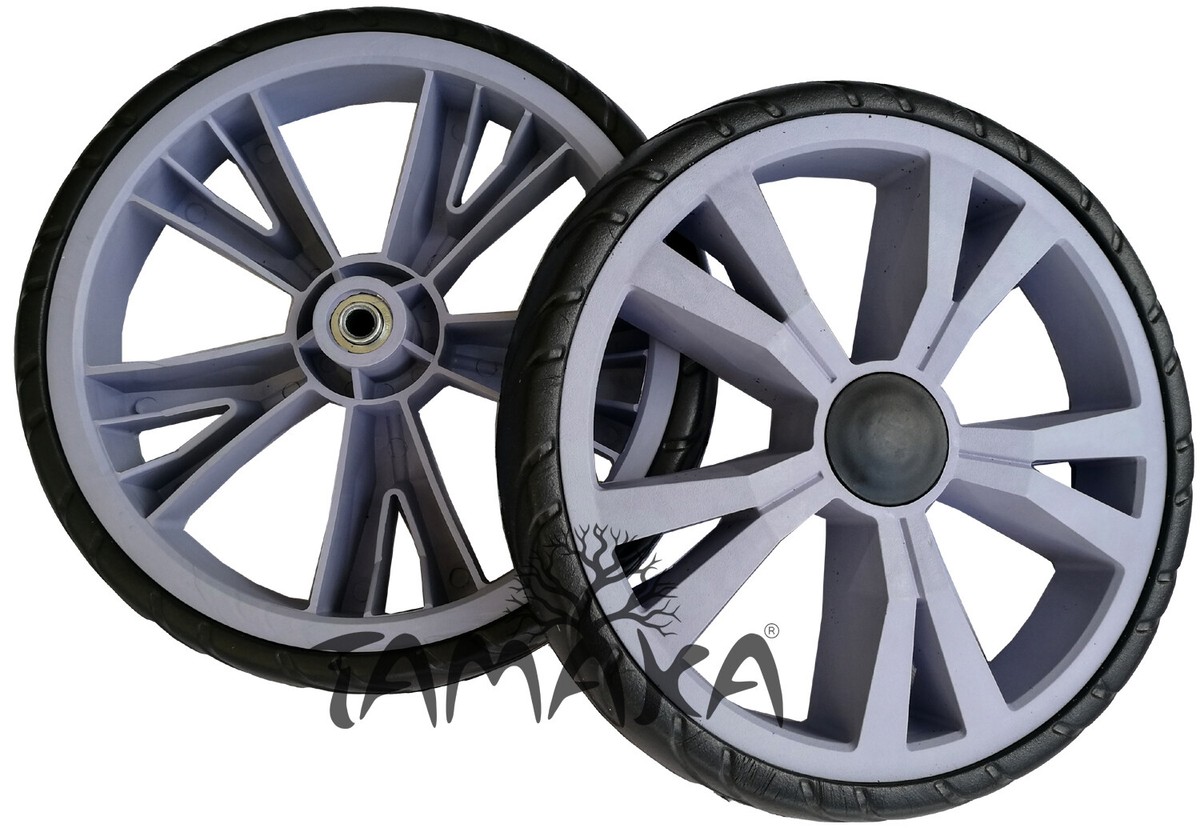 Heavy Duty Spoked Cart Wheels CMPO | Chrome Off Road Wheel Set Silver