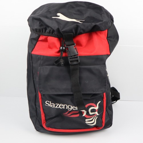 Slazenger Gym Sports Casual Backpack Bag Drawstring Red Black | eBay ...