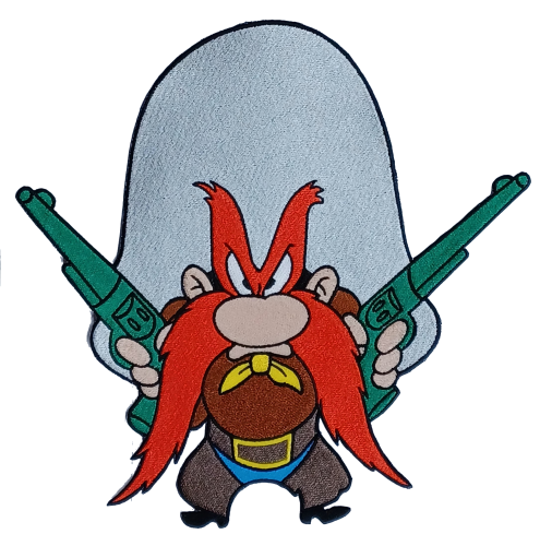 Yosemite Sam Embroidered Patch 10" x 10" Sew on Free USA Shipping | eBay