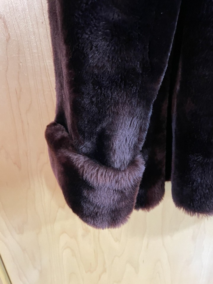 Vintage Nigbor Furs Coat Women’s Sz L/XL Purple Hook & Loop Excellent ...