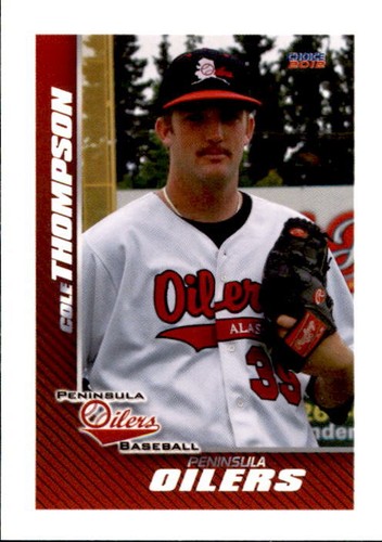 2012 Peninsula Oilers Choice #24 Cole Thompson Plano Texas TX Baseball ...