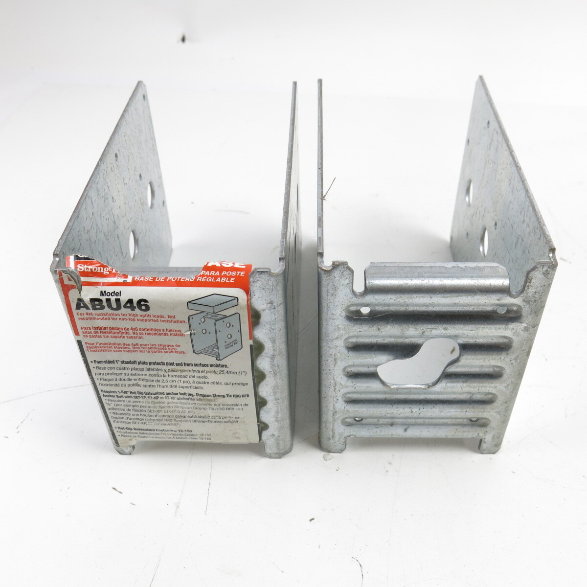 2PC Simpson Strong-Tie ABU46 Four Sided Galvanized Adjustable Post Base New | eBay