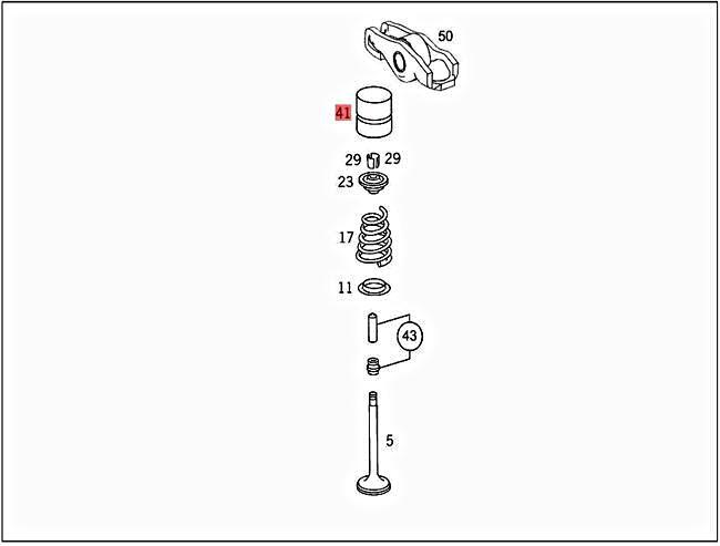 Genuine MERCEDES Play compen. rocker arm 6510500080 | eBay