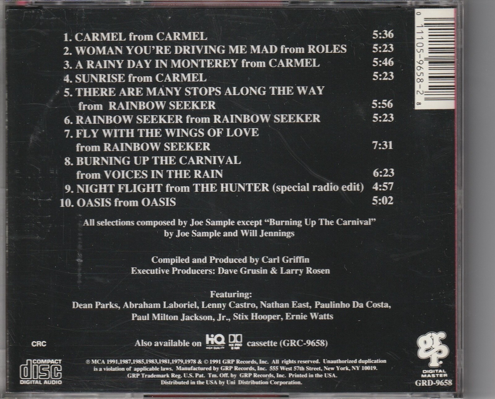 Joe Sample Collection Music CD | eBay