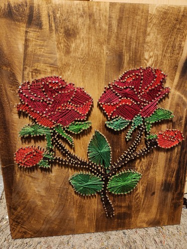 Roses String art, Valentines / Mothers Day gift of love, Living Room ...
