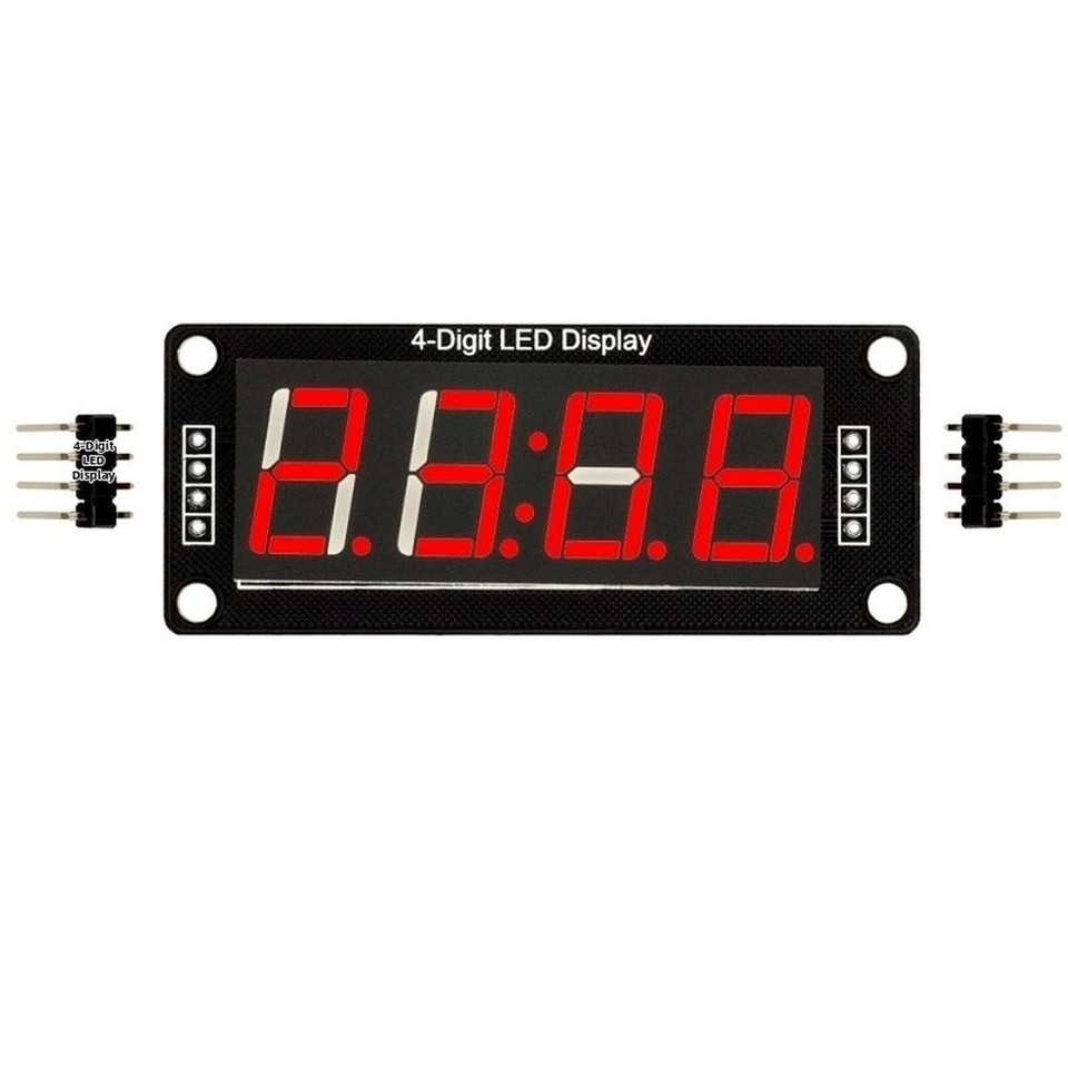 4 Digit For TM1637 7 Segment LED Display Module with Clock 5V Power for ...
