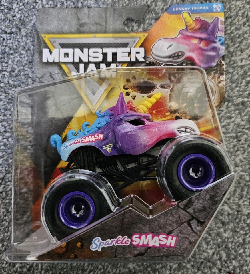 Sparkle Smash Monster Jam Trucks & Walmart Exclusive Sparkle Smash ...