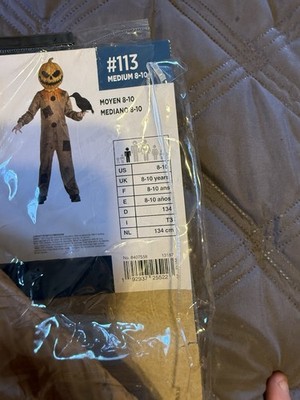 Rotten Pumpkin Halloween Costume for Kids. Size Medium 8-10 | eBay