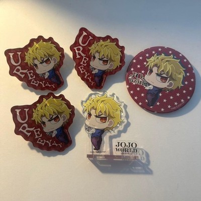 JoJo's Bizarre Adventure DIO Acrylic Keychain & Badge Set - Jojo World ...