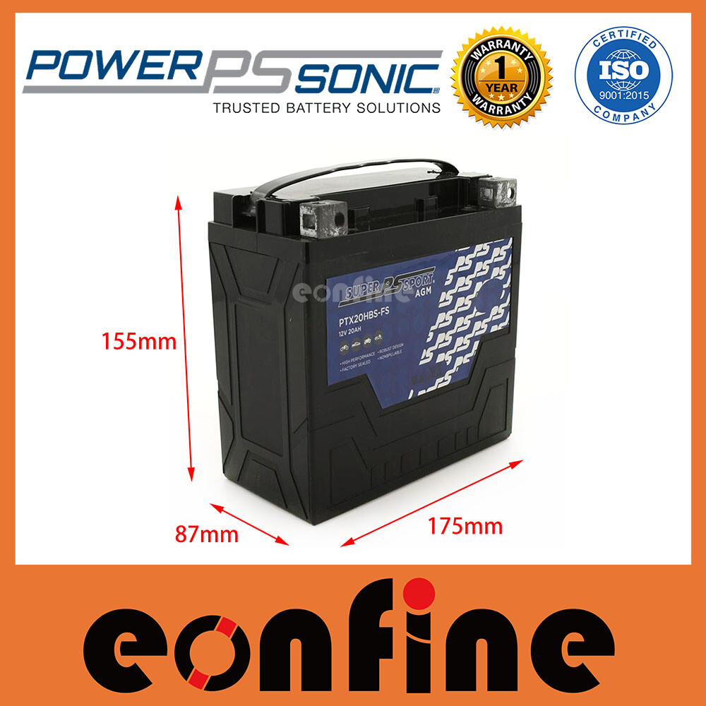 Power Sonic AGM Battery 12V Fit Arctic Cat Snowmobile 600cc Riot 6000 ...
