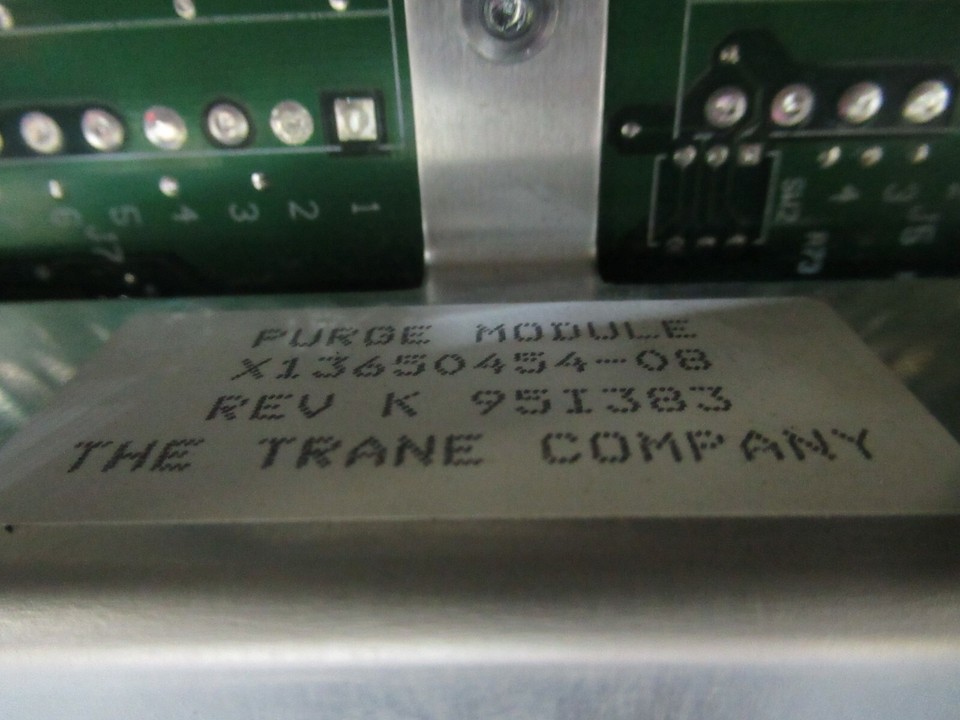 TRANE PURGE MODULE ENCLOSURE PRGC001AC0A X13650454-08 REV. K 110 VOLT ...