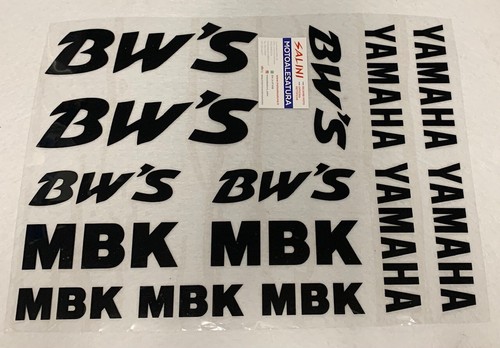 Series Stickers Compatible Yamaha MBK Booster Bws - Black - 14 Pieces ...