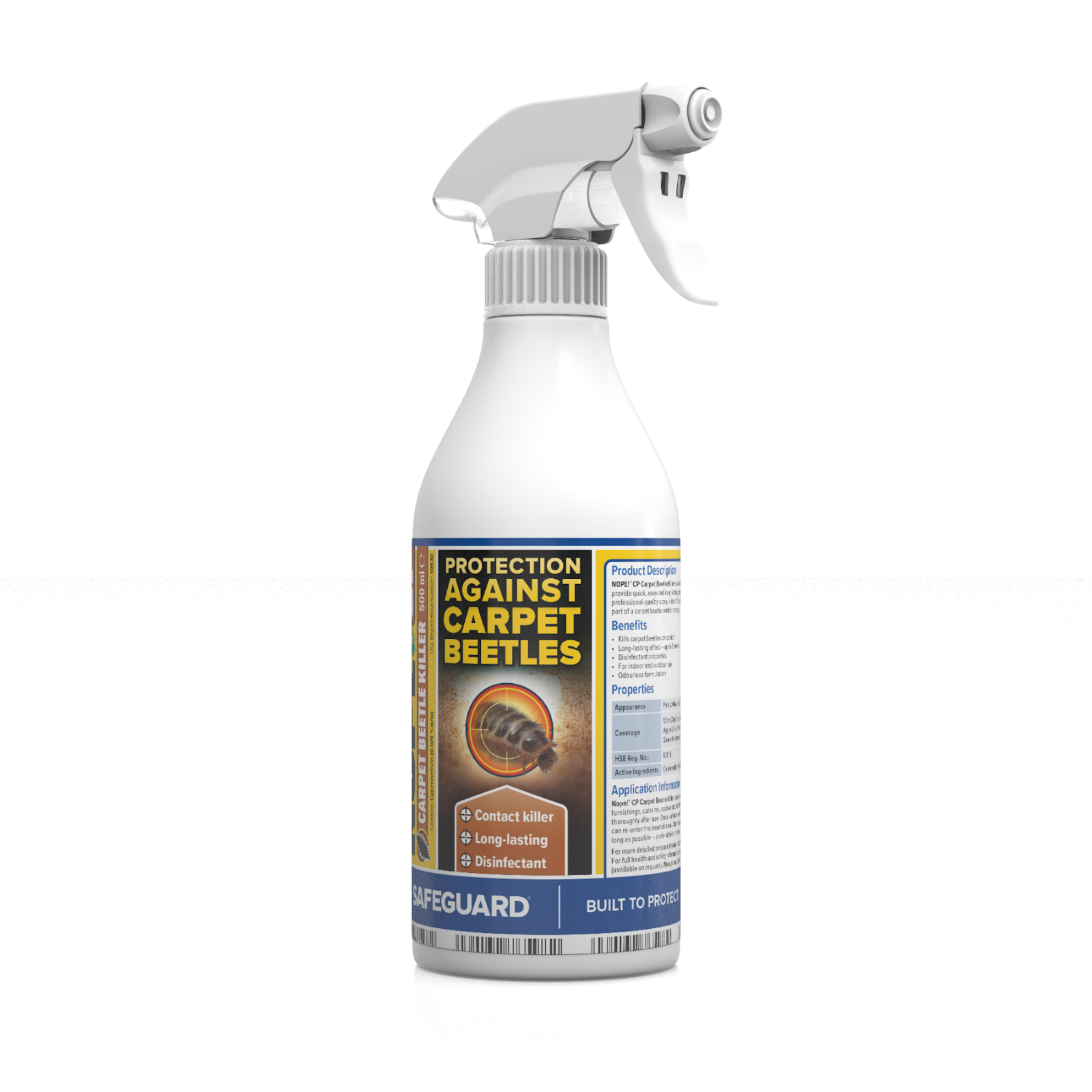 NOPE CP Carpet Beetle Larvae Killer Spray - Odourless Strong Treatment ...