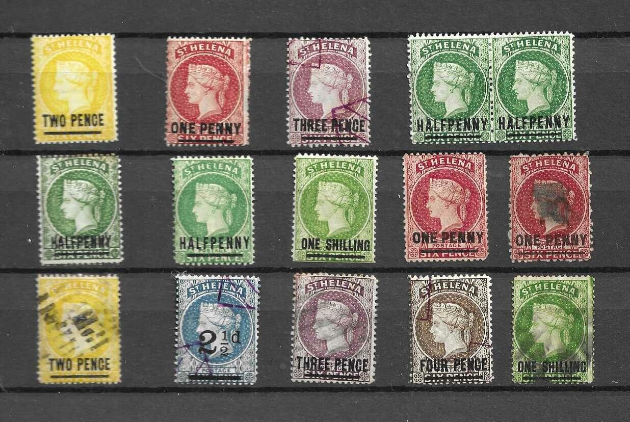 ST HELENA - QUEEN VICTORIA - LOT OF VERY OLD BRITISH COLONIAL STAMPS | eBay