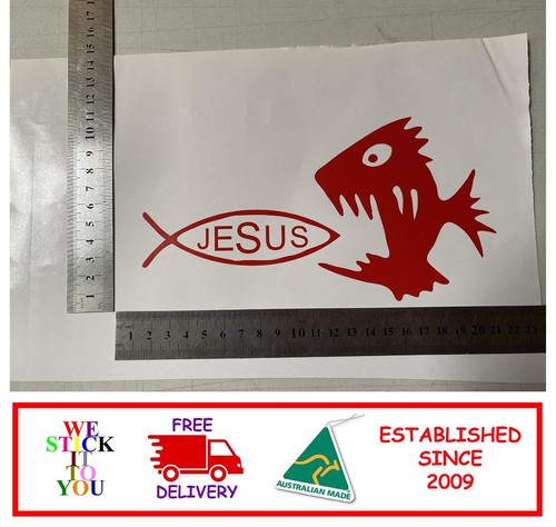 JESUS BUMPER STICKER, VINYL DECAL, WINDOW, LAPTOP, BIKE. | eBay Australia
