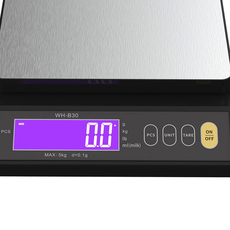 5kg/0.1g Digital Kitchen Scale Tare Function Gram Scale for Measuring ...