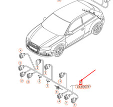 Audi A3 2013 8v Front Bumper Crash Sensor Wiring for Two Sensors ...