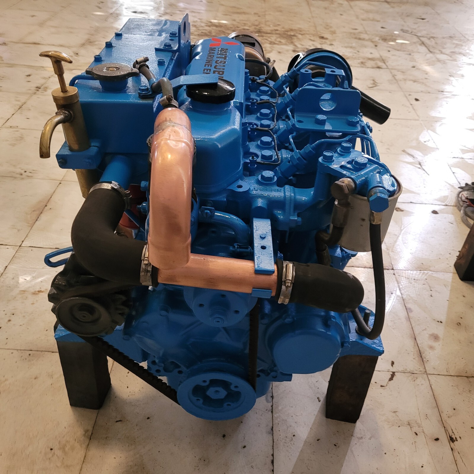 Mitsubishi S4-E2 70 hp marine HE cool diesel engine lifeboat Used ...