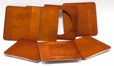 1 Wooden Lens Board 3.5" x 3.5" for Deardorff Baby, made of solid Maple ...