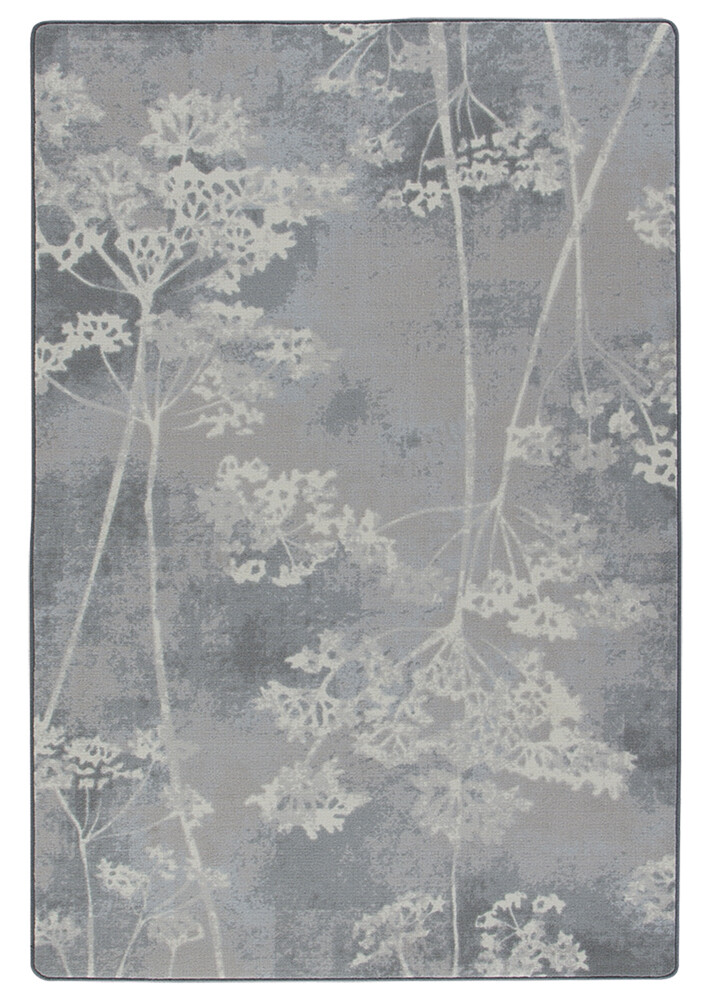 Milliken Blue Contemporary Stalks Petals Branches Area Rug Floral ...