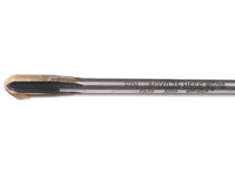 Boss Thread Tap M8 x0.75 270mm Extra Long HSSE 6H German Industrial ...