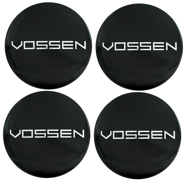 Full Black 4x56mm Vossen Wheel Center Stickers Hub Stickers Rim ...