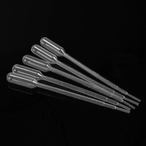 100Pcs 1Ml Disposable Polyethylene Eye Droppers Set Transfers Graduated ...