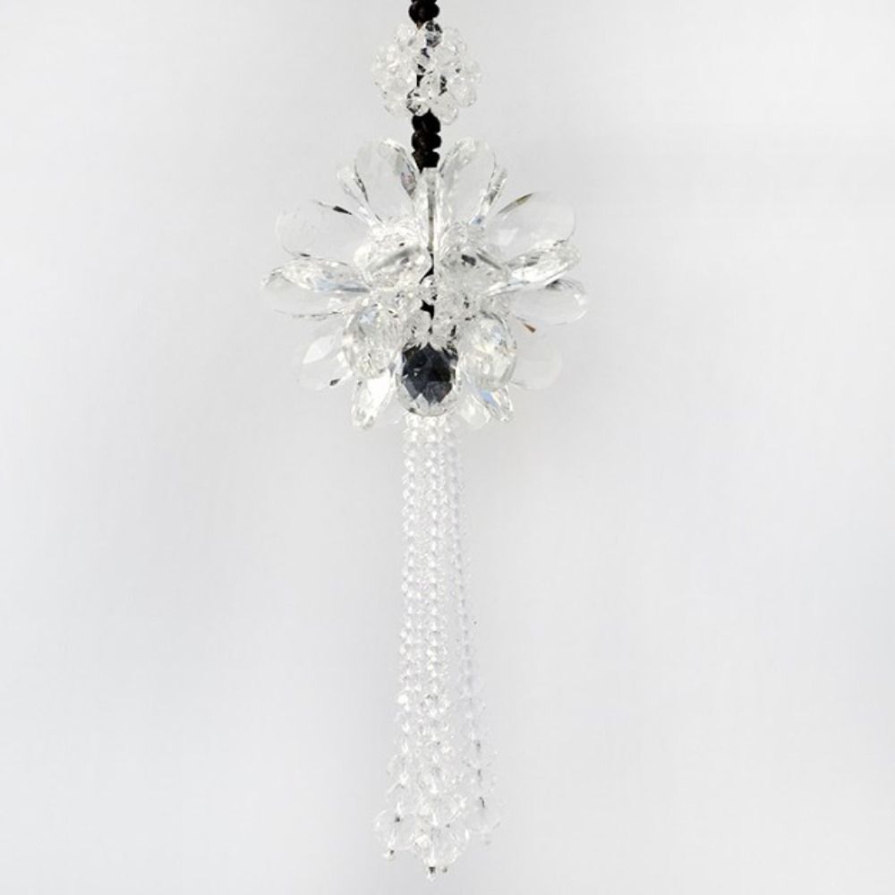 Artificial Crystal Material Crystal Flower Ball Car Pendant for Gifts ...