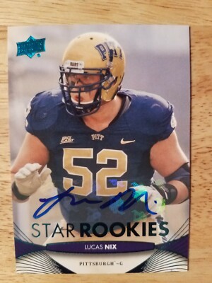 Lucas Nix 2012 Upper Deck Rookie Autographs #155 Pittsburgh Panthers | eBay
