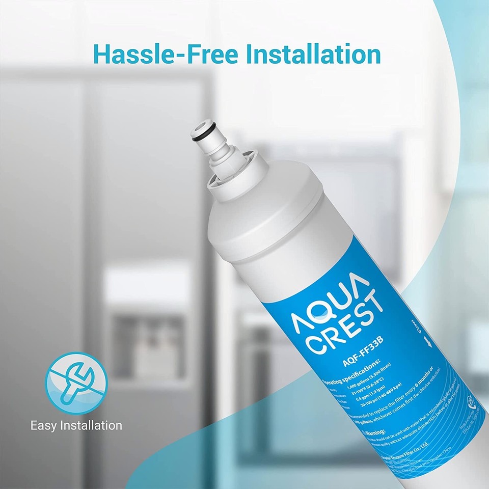 AQUA CREST GXRTQR Inline Water Filter, Replacement for GE® GXRTQR ...