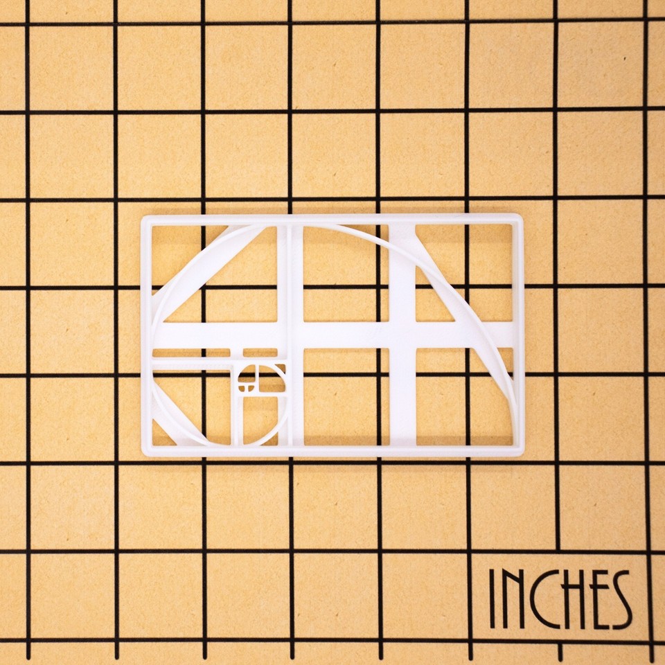 Fibonacci Spiral Cookie Cutter - mathematics math golden ratio geometry ...