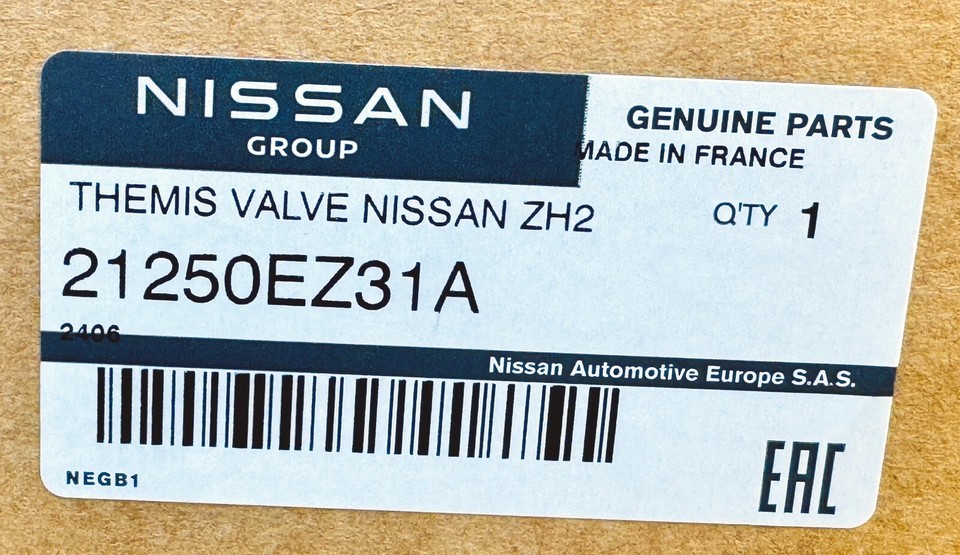 21250-EZ31A NISSAN GENUINE VALVE ASSY WATER CONTROL 21250EZ31A NEW OEM ...