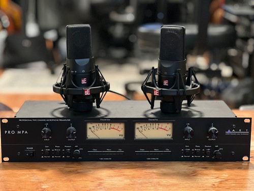 ART PRO MPA 2-channel tube preamp with two large diaphragm condenser ...